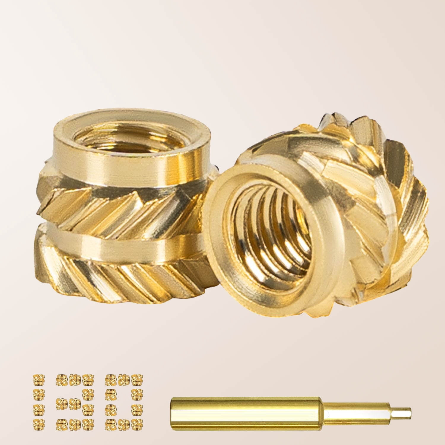 Threaded Inserts Heat Set Inserts Kit M3x4x5 Brass Insert Nut with ...