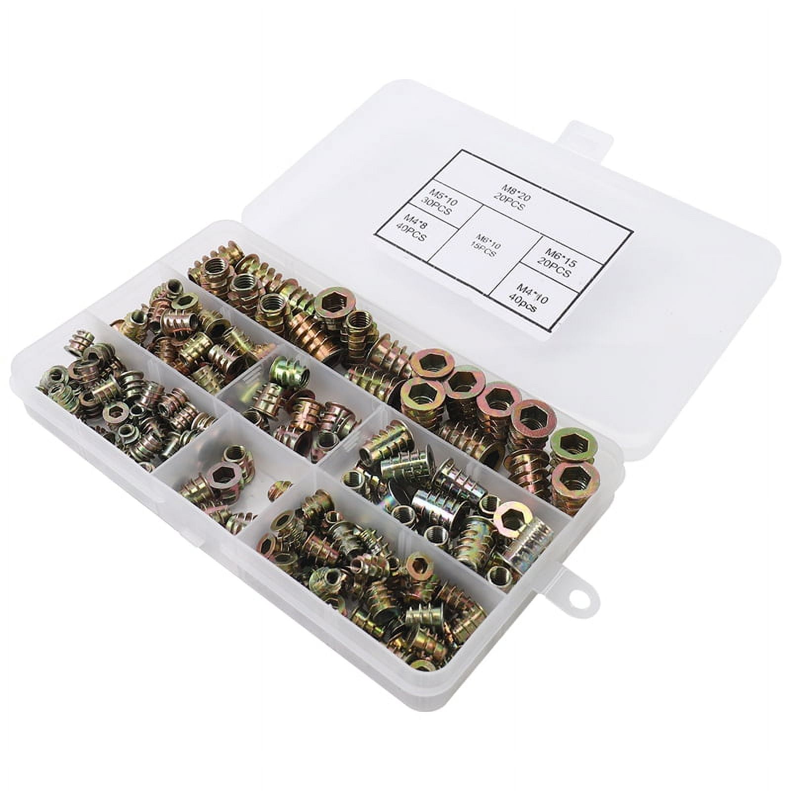 Threaded Inserts Nuts, Wood Insert Assortment Tool Kit, /M5/M6/M8 ...