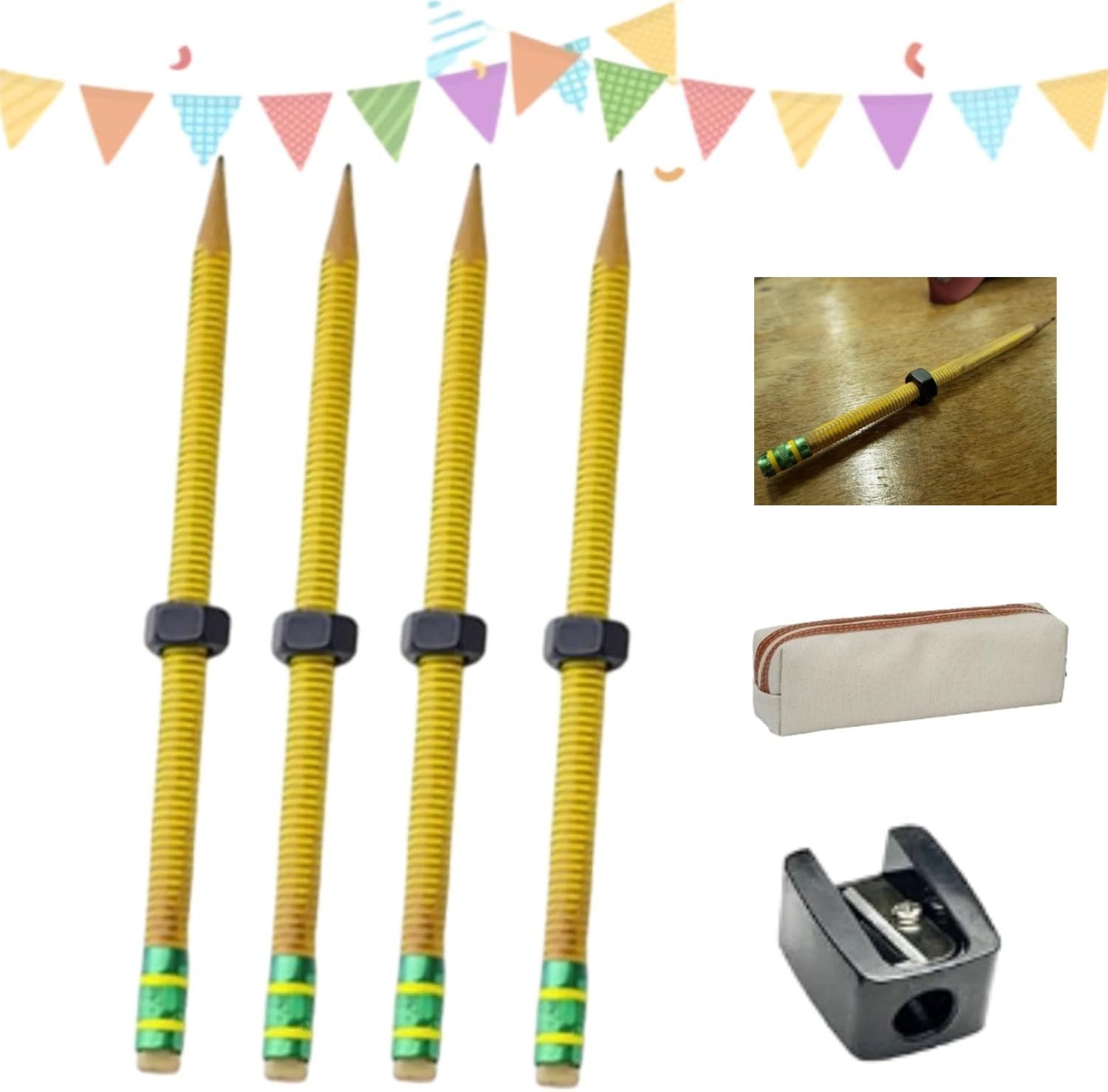 Threaded Pencil, Fidget Pencils, Threaded Pencil Fidget, Twist and ...