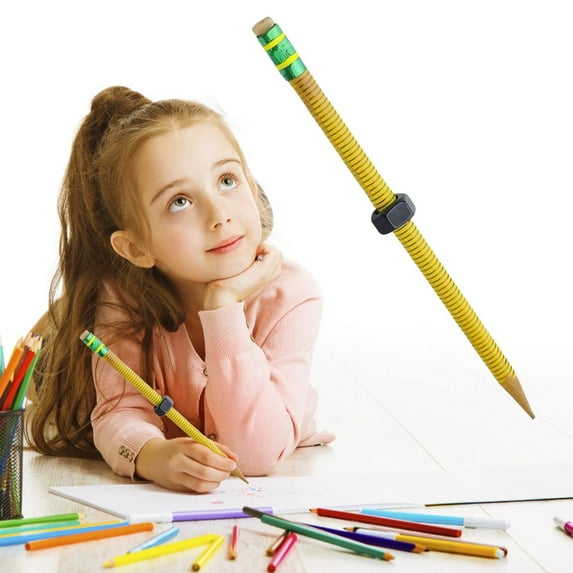 Threaded Pencil for ADHD - Silent Rotating Fidget Pen Sensory Stress ...