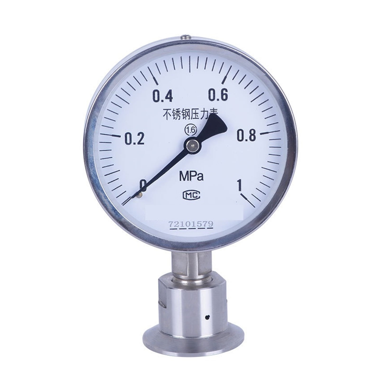 Threaded Pressure Gauge Stainless Steel Diaphragm Pressure Gauge Shock ...