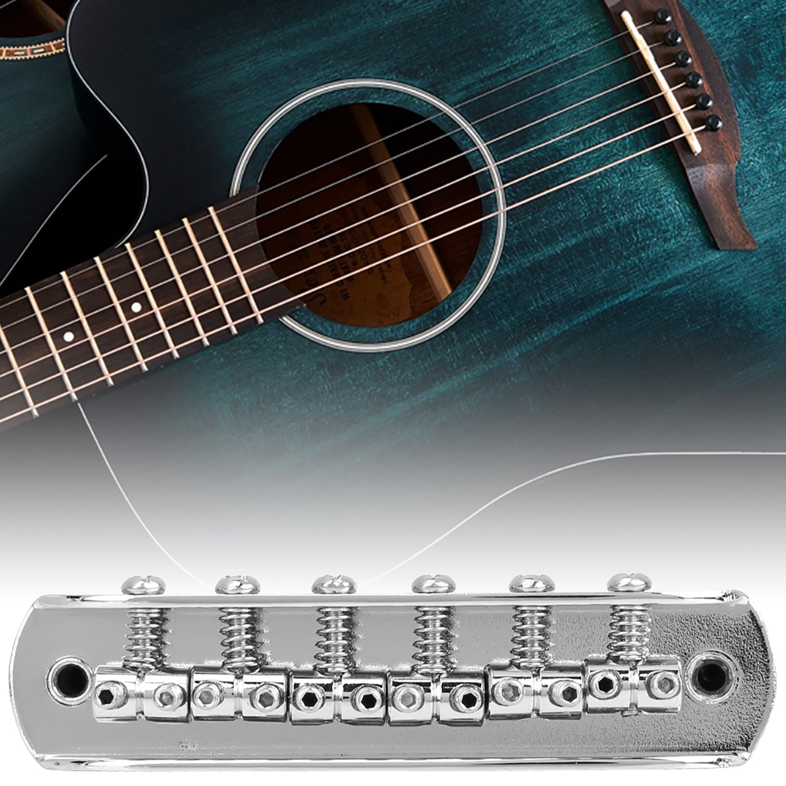 Threaded Saddle Guitar Bridge Replacement For Mustang Jag J master ...