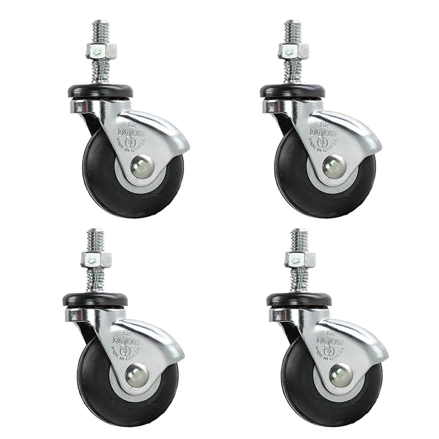 Threaded Stem Caster w/Neoprene Wheel Darcor, Support 500 lbs, 125 Lbs ...