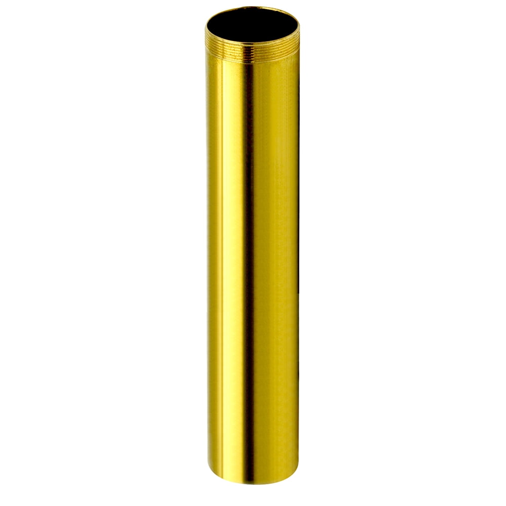 Threaded Tube 1-1/4" x 8" Brass 17-Gauge Tube for Sink Drain ...
