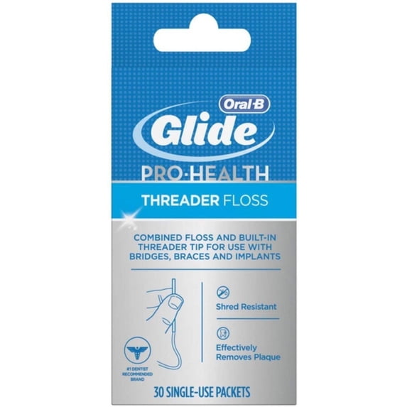 Glide, Threader Floss, 30ct, for Dental, Product of Glide - Walmart.com
