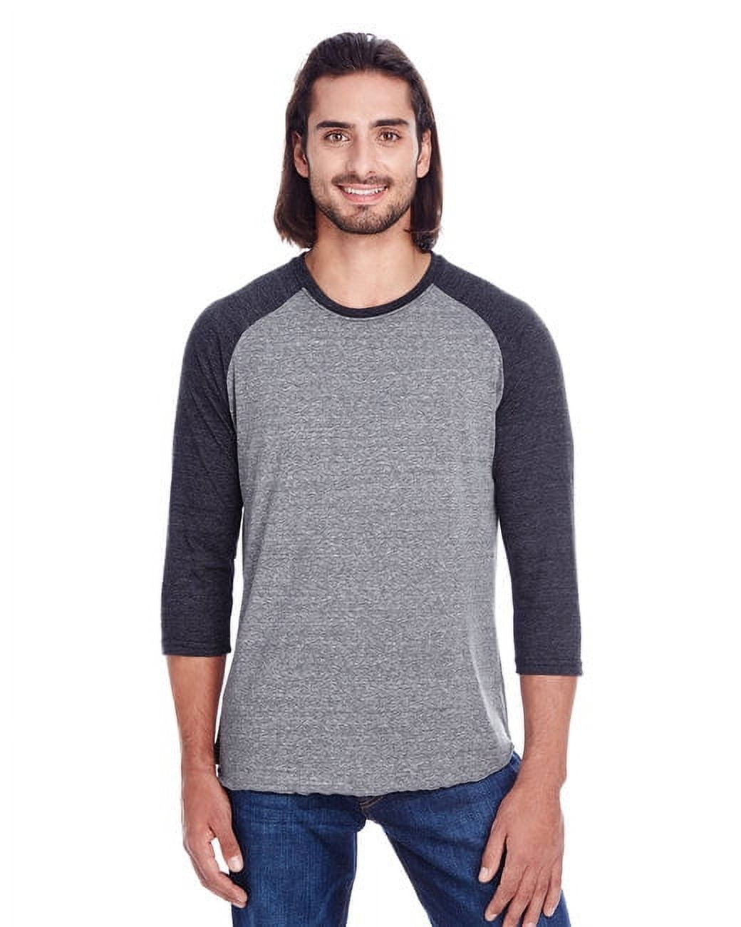 Threadfast Apparel 302G Unisex Triblend 3/4-Sleeve Raglan - Walmart.com