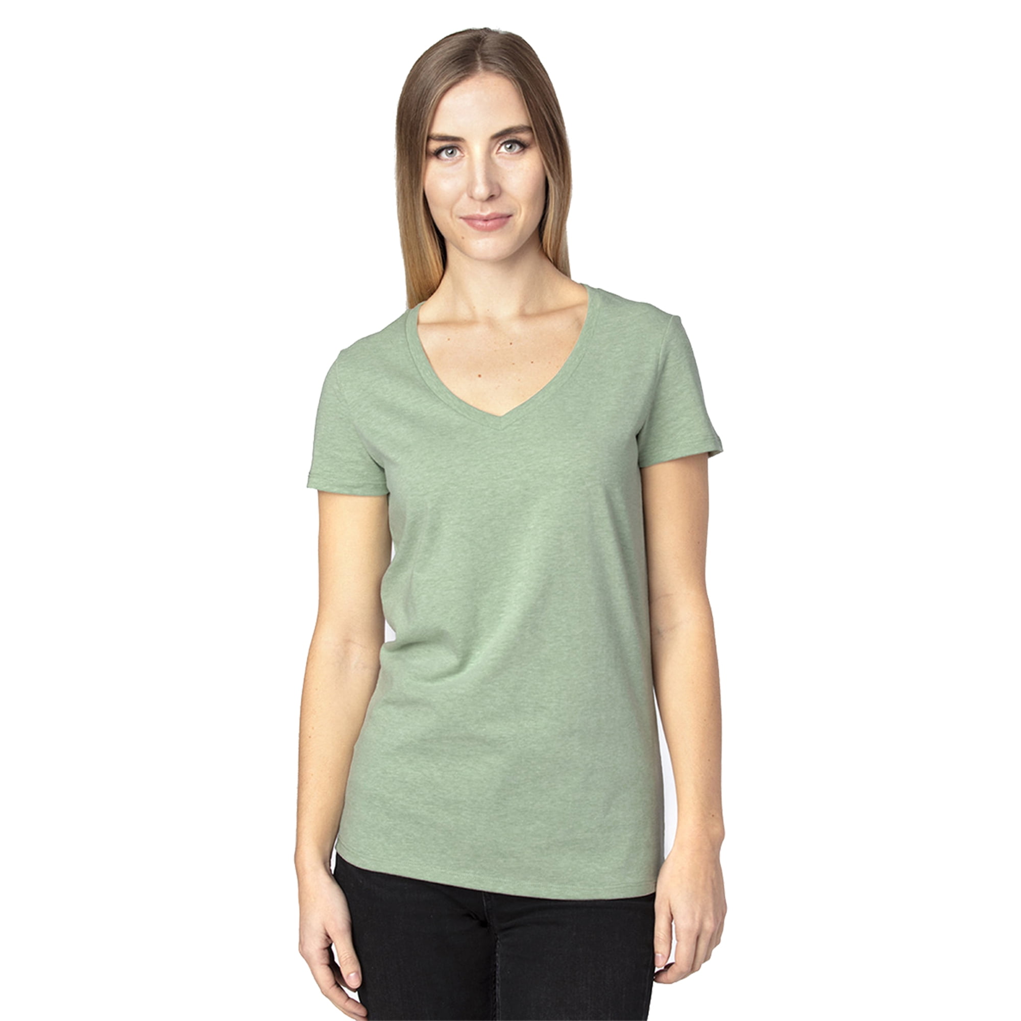 Threadfast Apparel Ladies' Ultimate V-Neck T-Shirt - Walmart Business ...