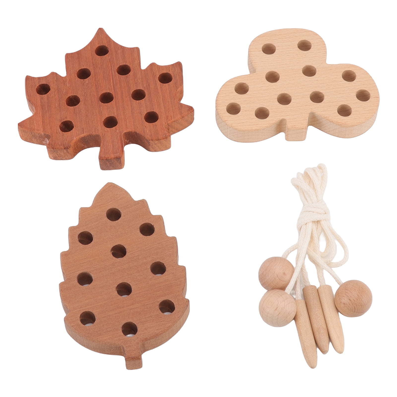 Threading Game Toys Educational Fun Wooden Cloud Star Moon Animal ...
