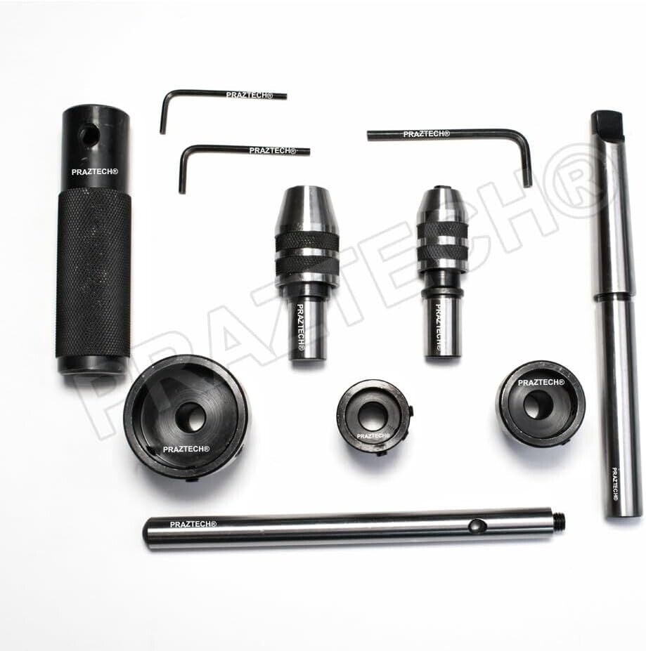 Threading & Tapping attachment Lathe tailstock die holder set MT3 ...