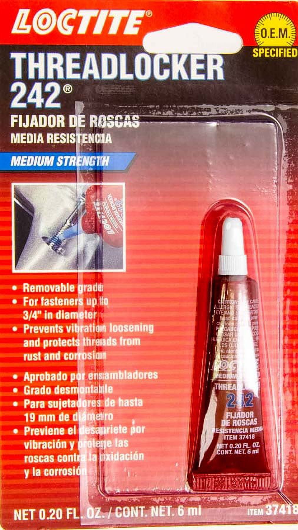 Threadlocker 242 Blue 6ml/.20oz - Walmart Business Supplies