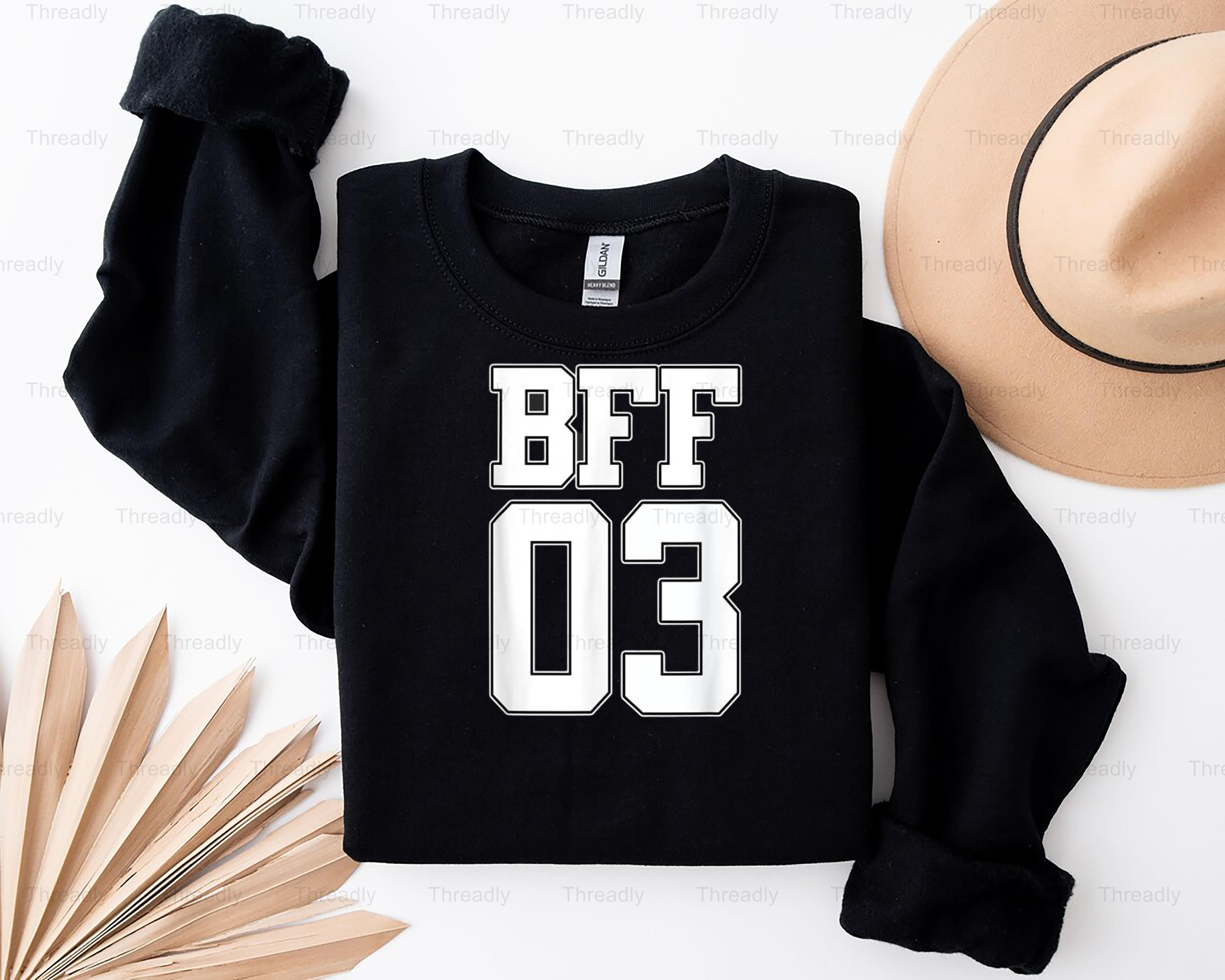 Threadly64 BFF Best Friends Matching Tee Bestie Friendship Soul Sister ...