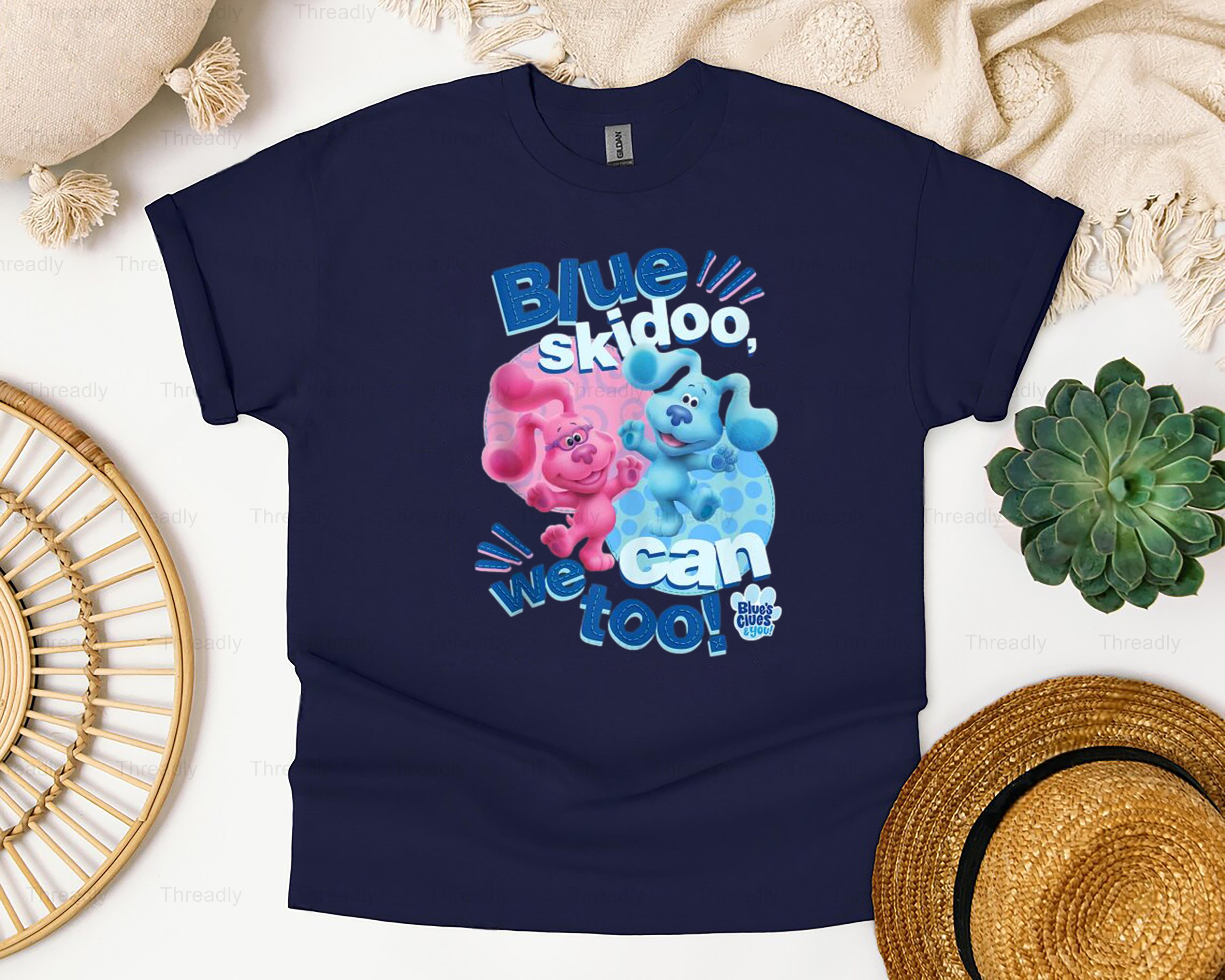 Threadly64 Blue's Clues Blue Skidoo We Can Too Kids Cartoon Dog Nick Jr ...
