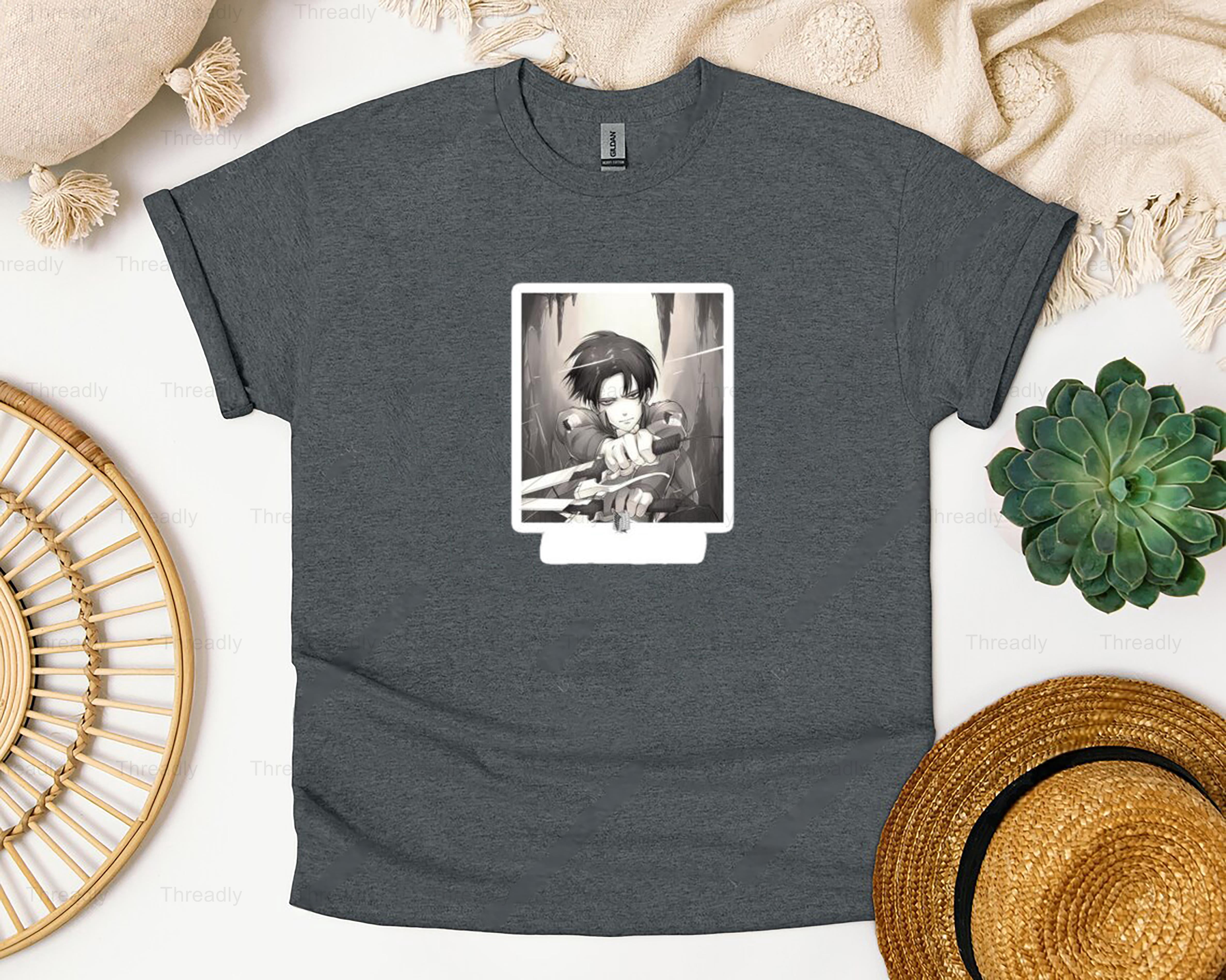 Threadly68 Classic Manga Anime Girl Positive Attitude Japanese Style ...