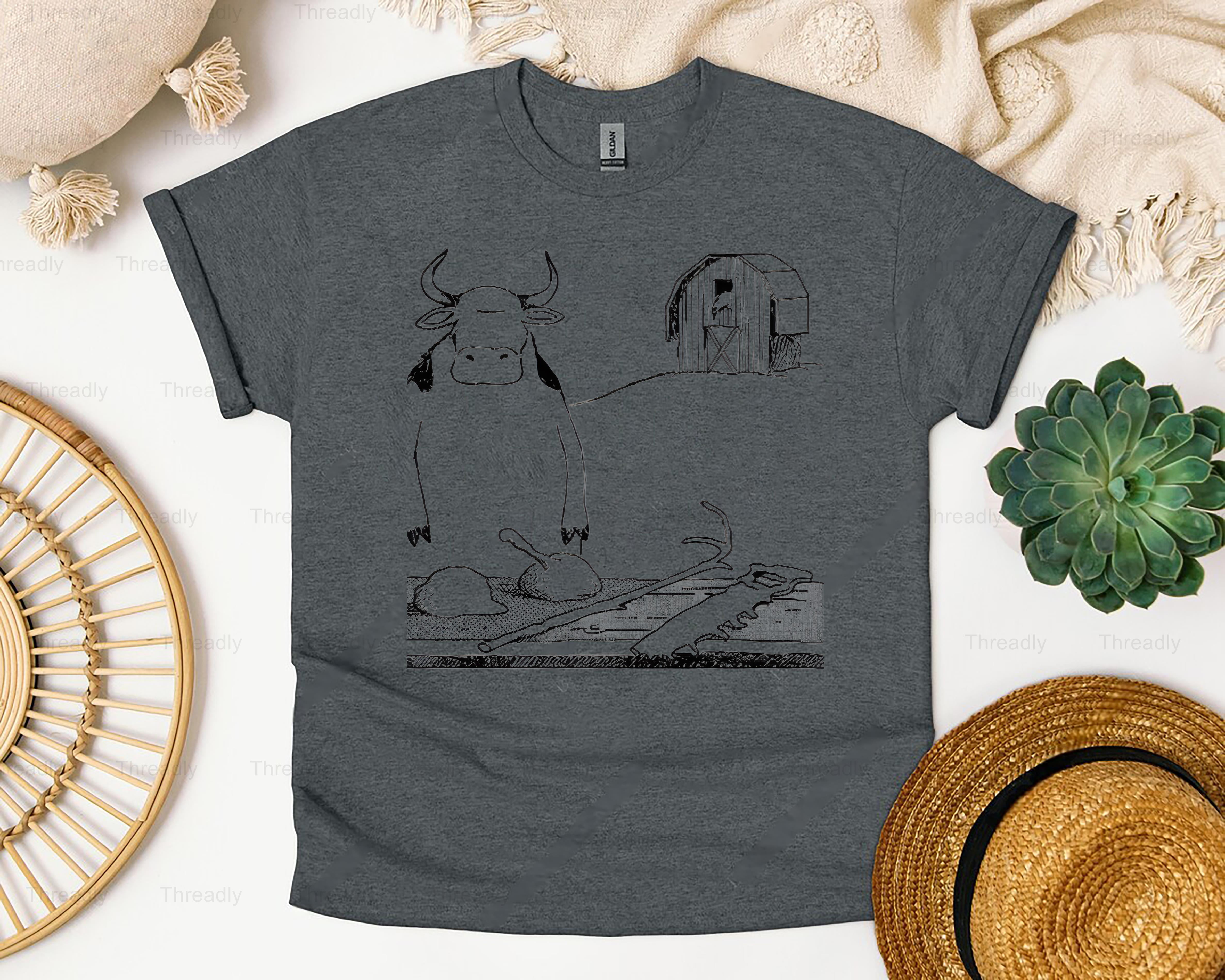 Threadly70 Cow Tools Funny Vintage Far Side Gary Larson Comic Cartoon ...