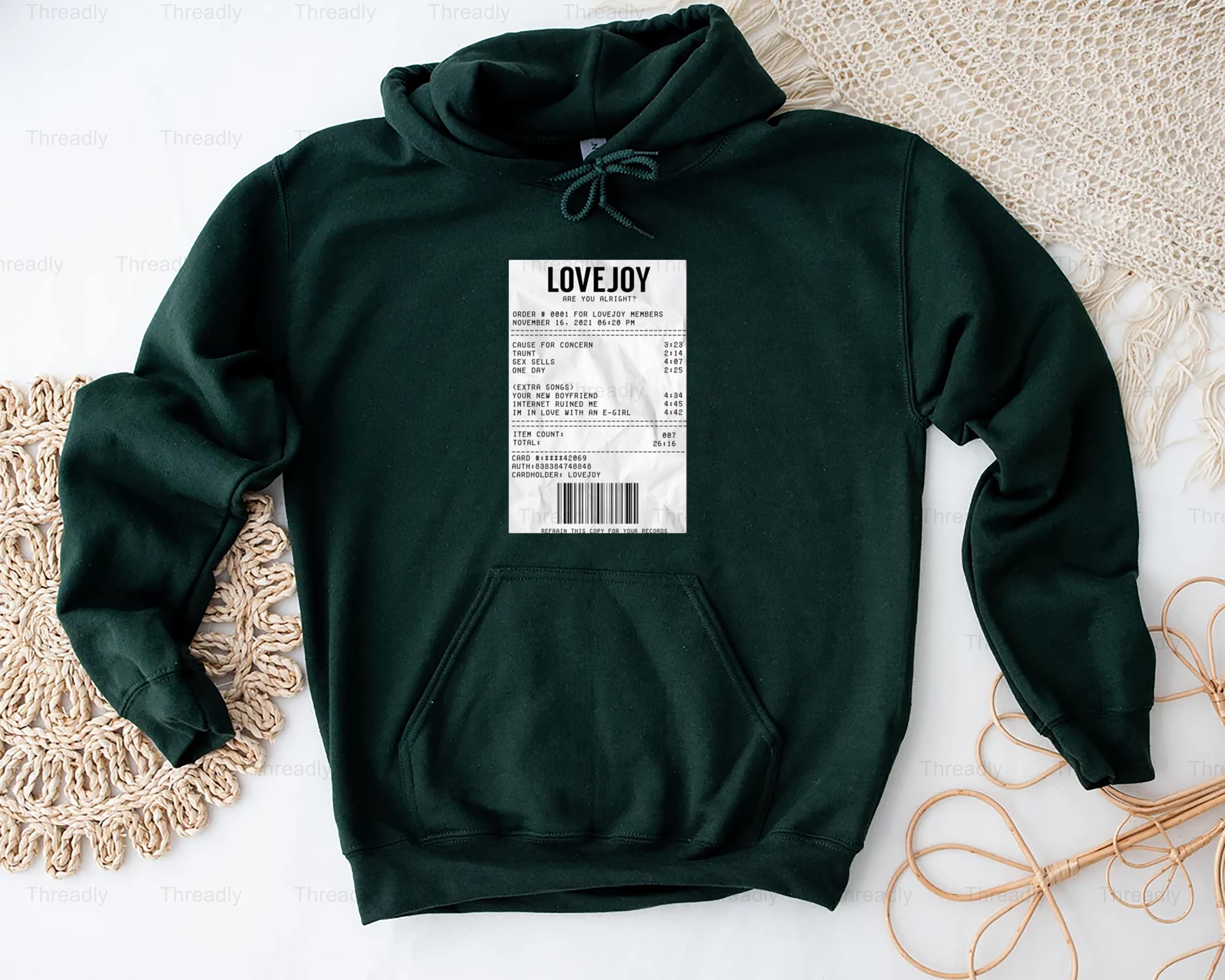 Threadly81 Lovejoy Concert Receipt Indie Rock Band Music Wilbur Soot ...