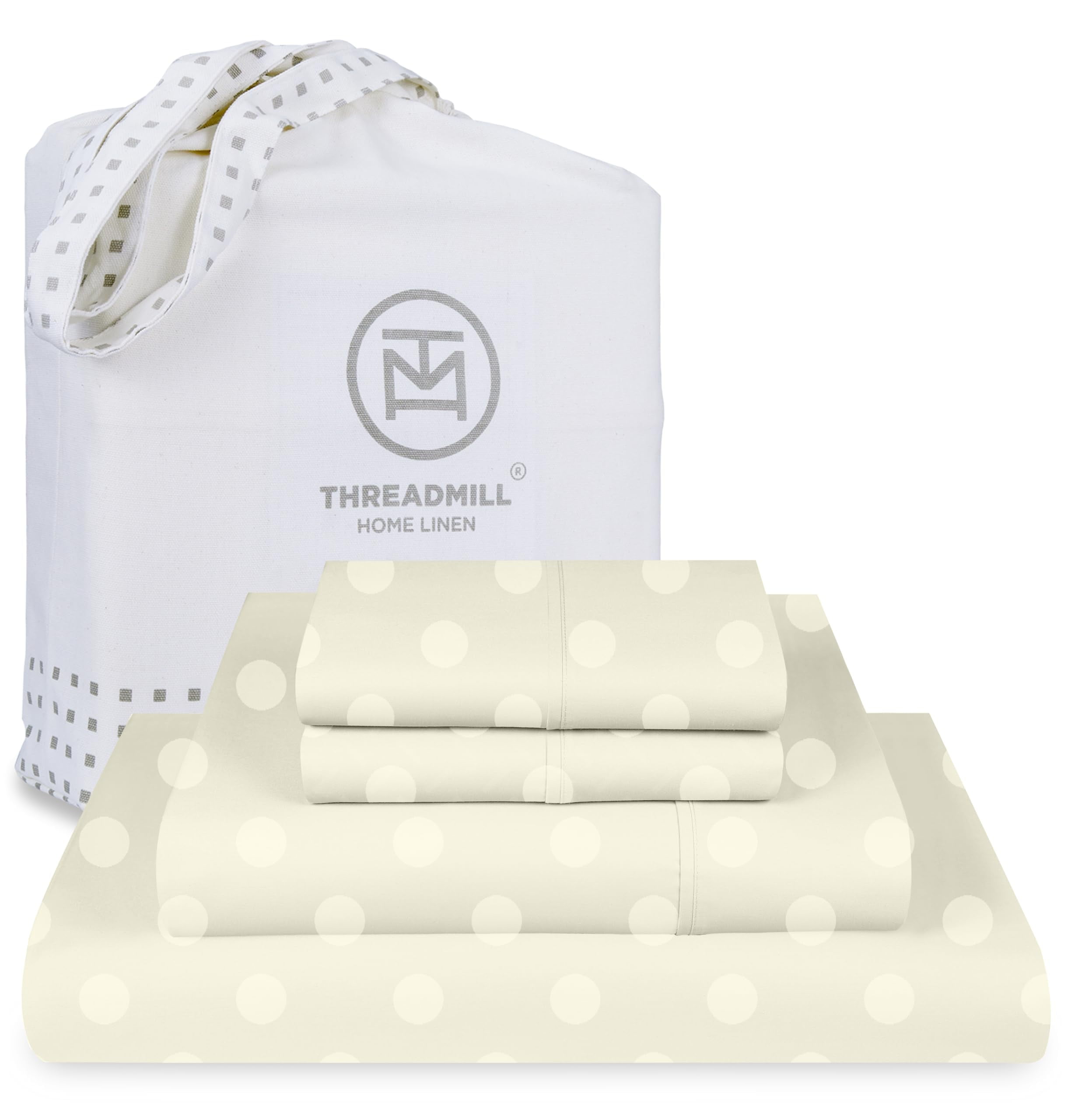 Threadmill Cotton Queen Sheet Set | 100% Cotton Sheets for Queen Size ...