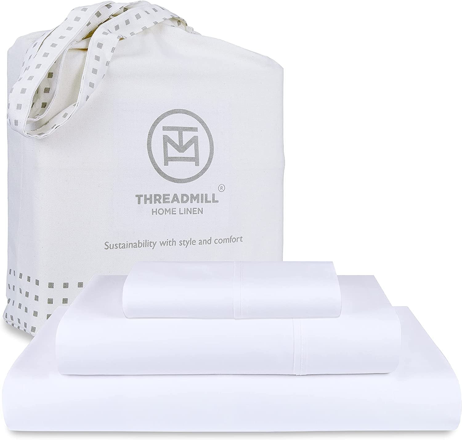 Threadmill Home Linen 3-Piece 300 Thread Count Cotton Bed Sheet Set ...