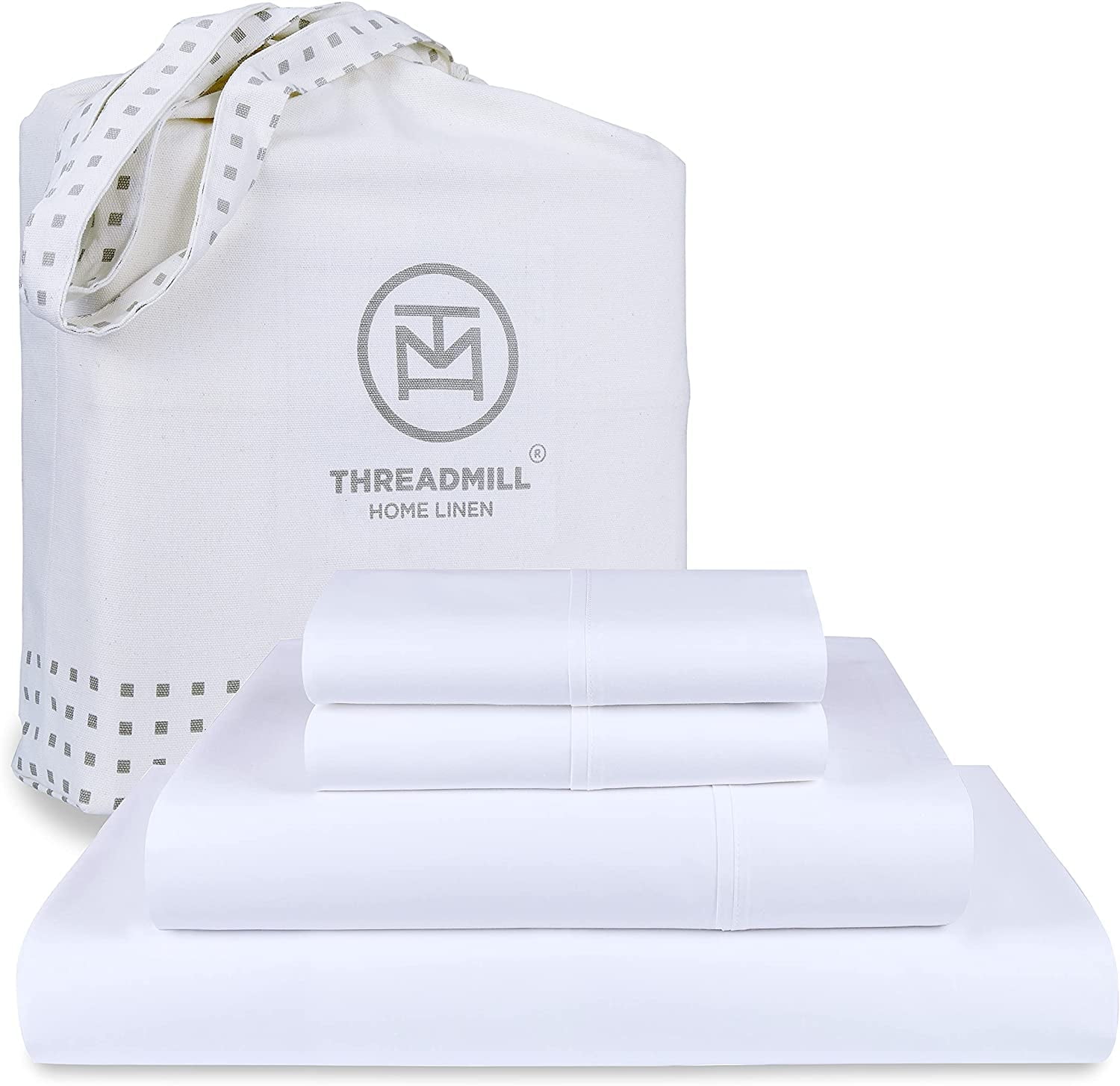 Threadmill Home Linen 4-Piece 1000 Thread Count Supima Cotton Bed Sheet ...