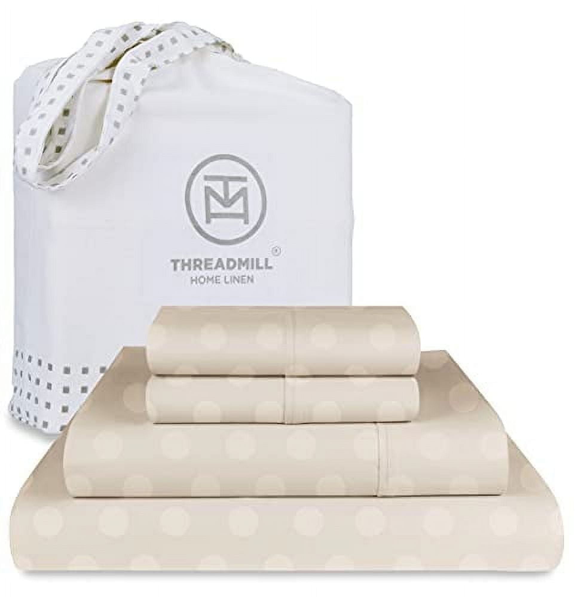 Threadmill Home Linen Cotton Twin-XL Size Bed Sheet Set, 300 Thread ...