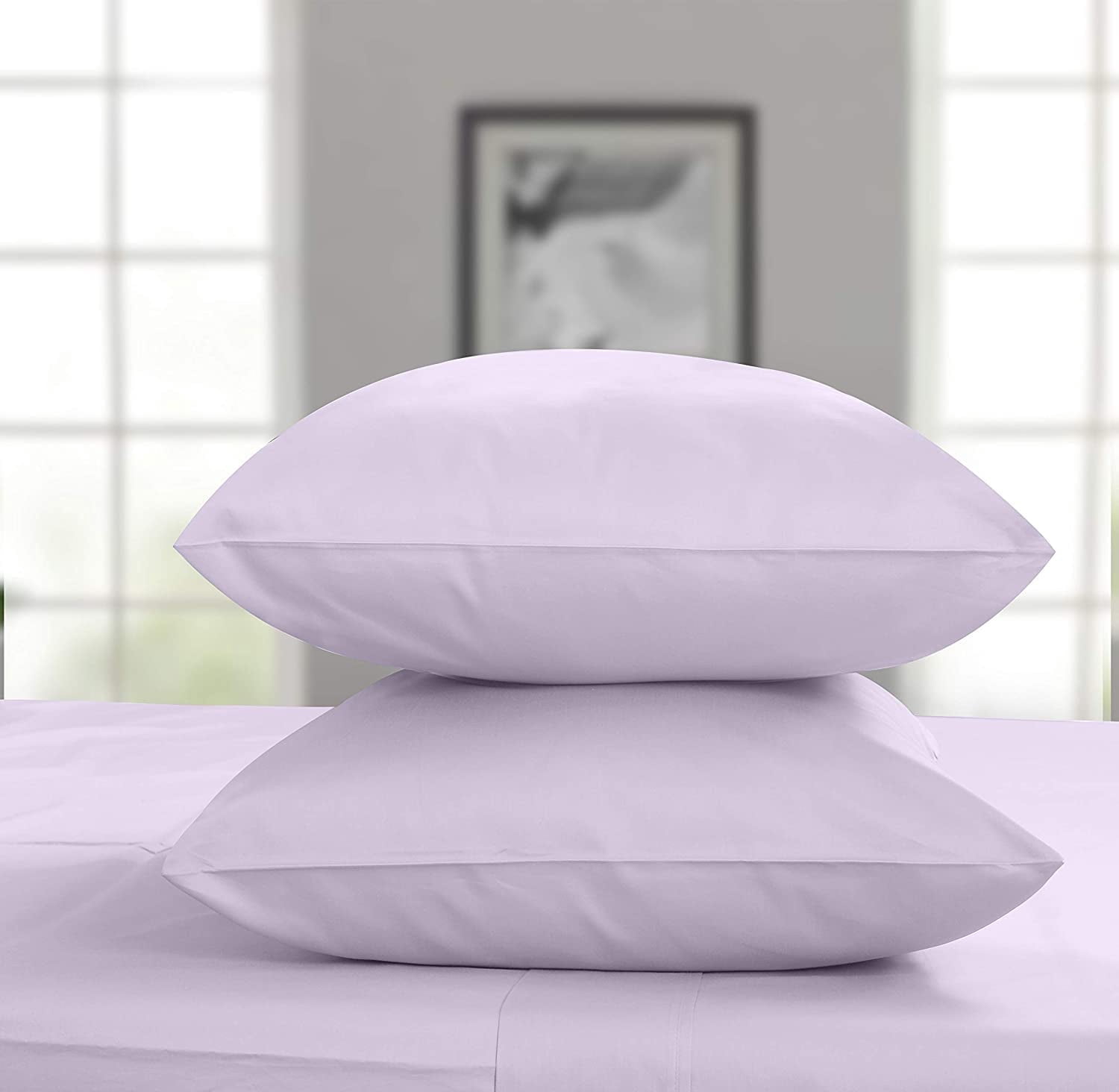 Threadmill Home Linen Pillow Cases Standard Size Set of 2-100% Pure ...