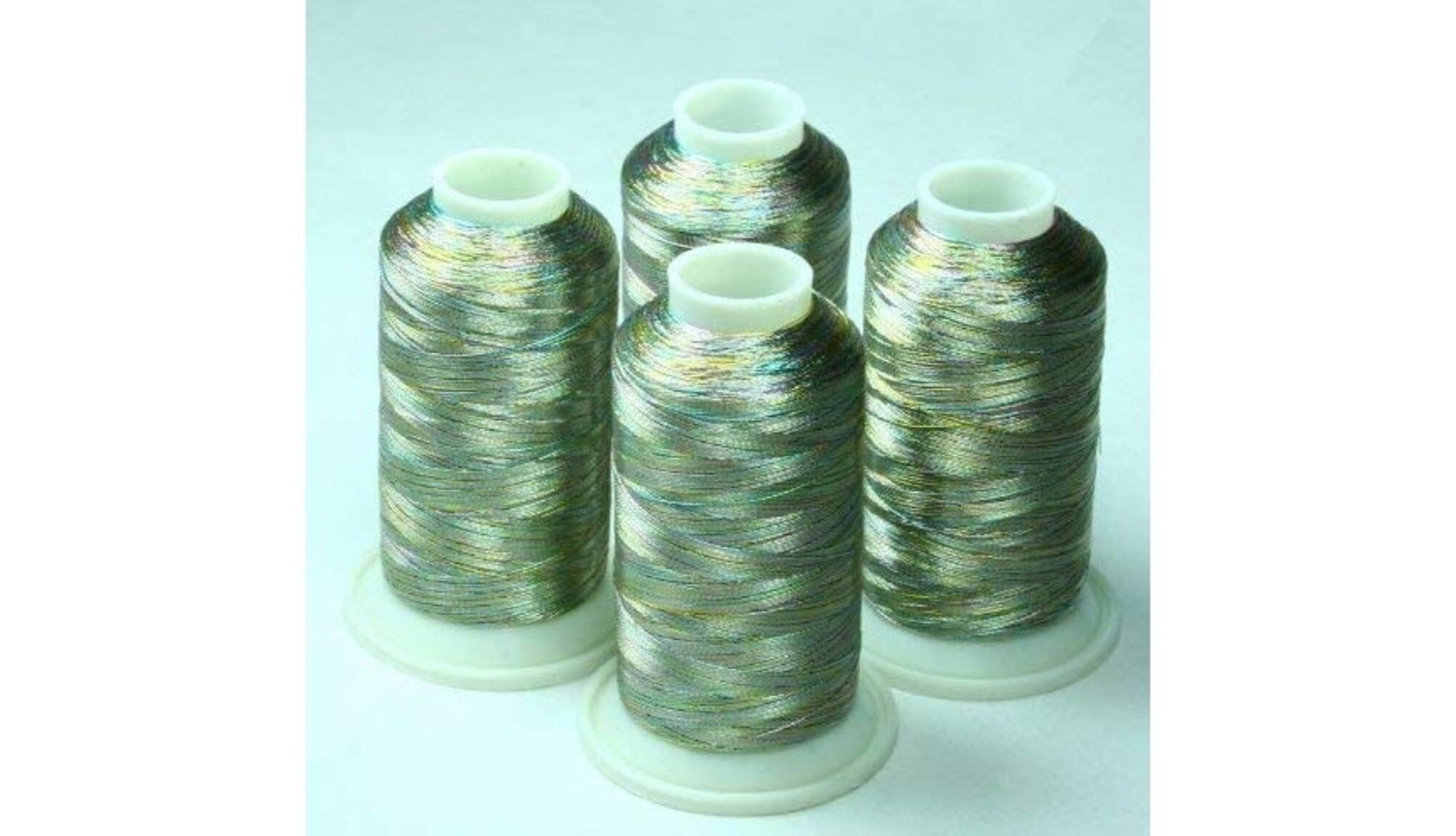 Threadnanny 4 Multicolor Metallic Machine Embroidery Thread Cones ...