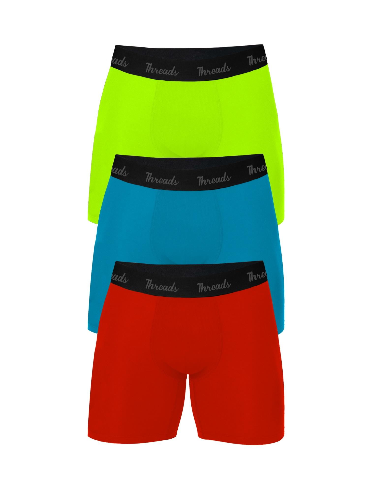 Threads Men's Underwear, 6" Ultra-Soft Performance Boxer Briefs ...