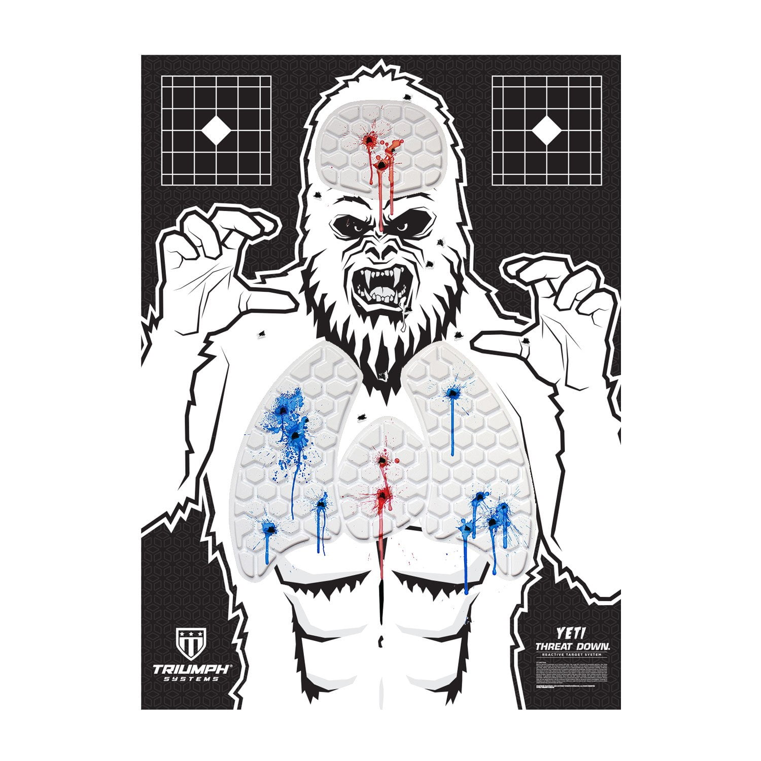 Threat Down Yeti Silhouette | Reactive Target | Shooting Target ...