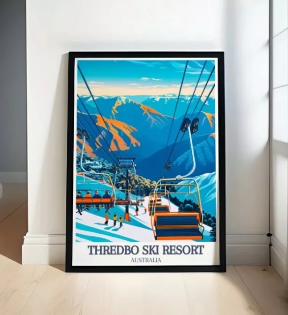 Thredbo Ski Resort Wall Art - Thredbo Village Kosciuszko Express NO ...