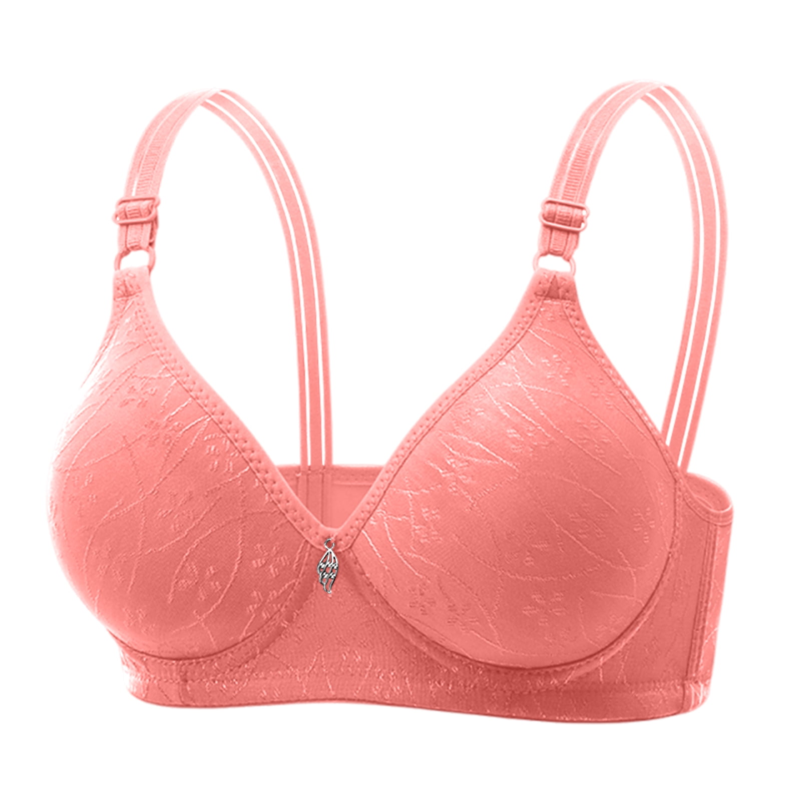 Thredzr Cotton Bralettes for Women Striped Plus Size Sports Bralettes ...