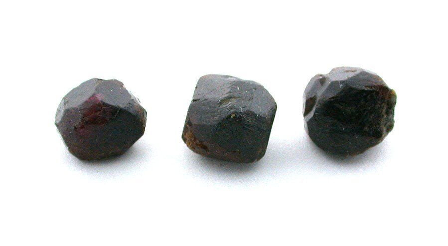 Three 3/5 Inch Garnet Specimen Crystal Gem Stone Gemstone Specimen ...