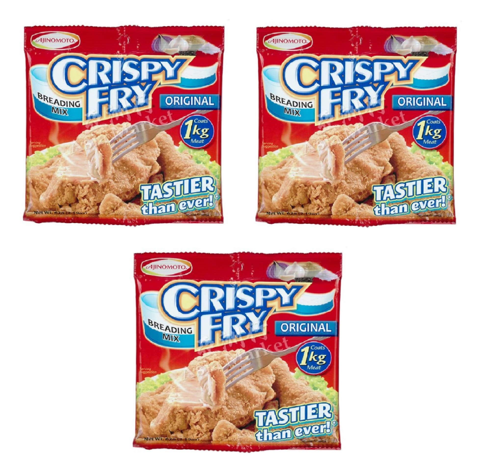Three [3] Packs, Ajinomoto TMA2 Crispy Fry Breading Mix (ORIGINAL) 62 g ...