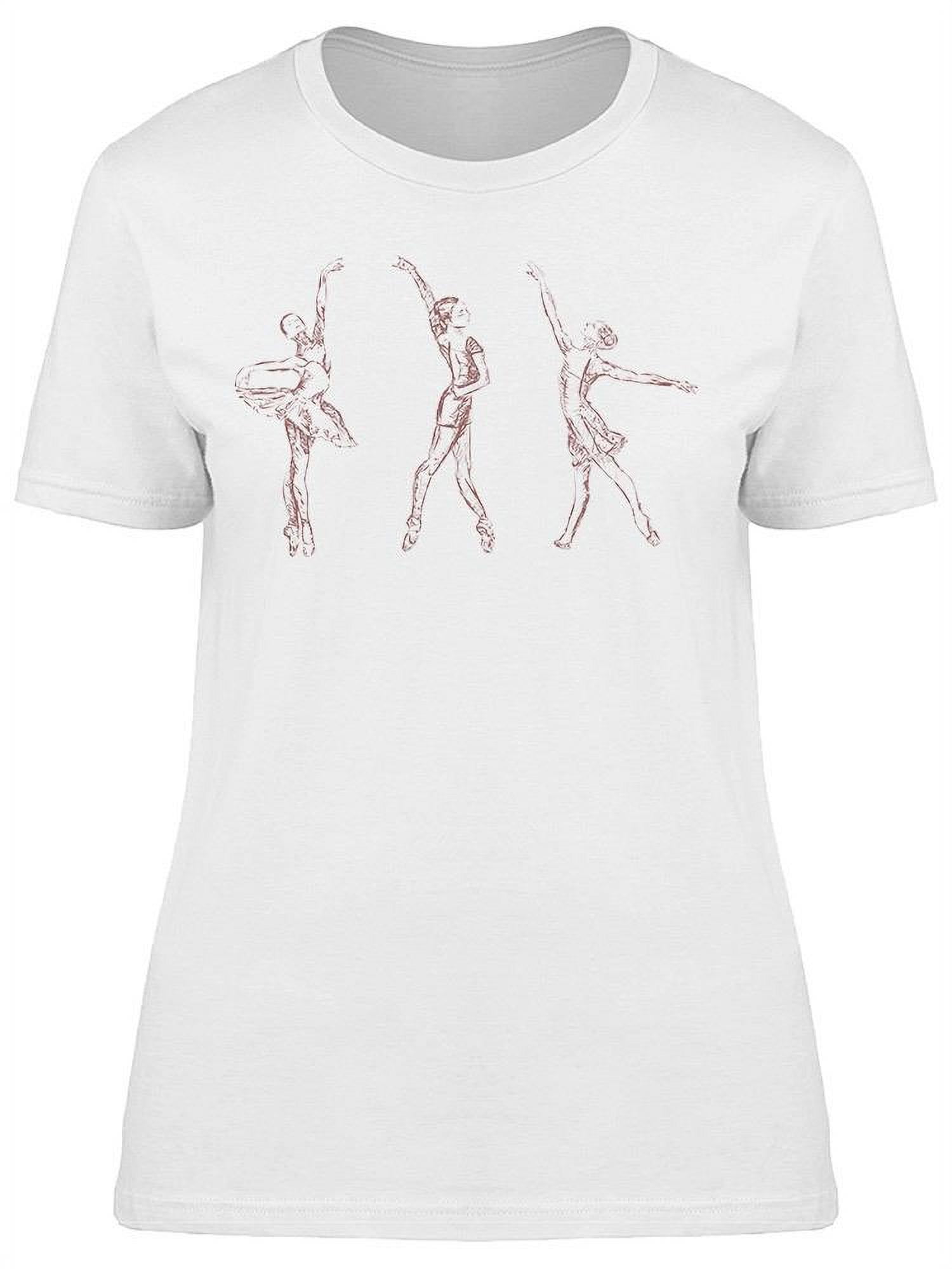 Three Ballet Dancers T-Shirt Women -Image by Shutterstock, Female Small ...