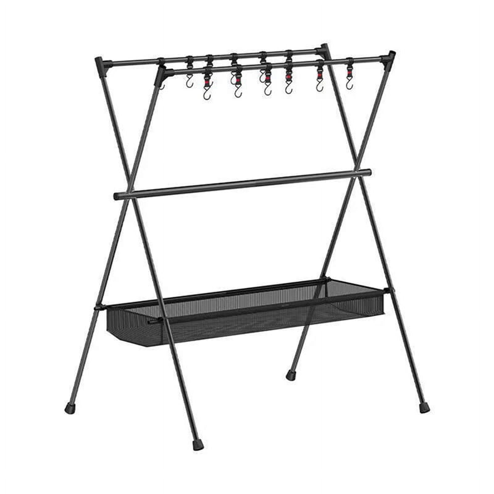 Three-Bar Frame Camping Rack Folding Ultra-Light Camping Tripod Travel ...