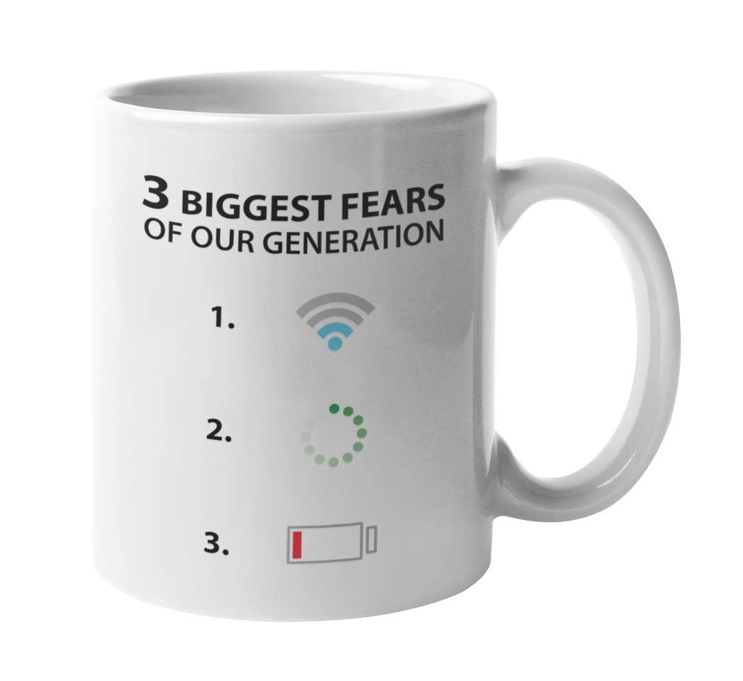 Three Biggest Fears Of Our Generation. Slow Wifi And Empty Battery ...