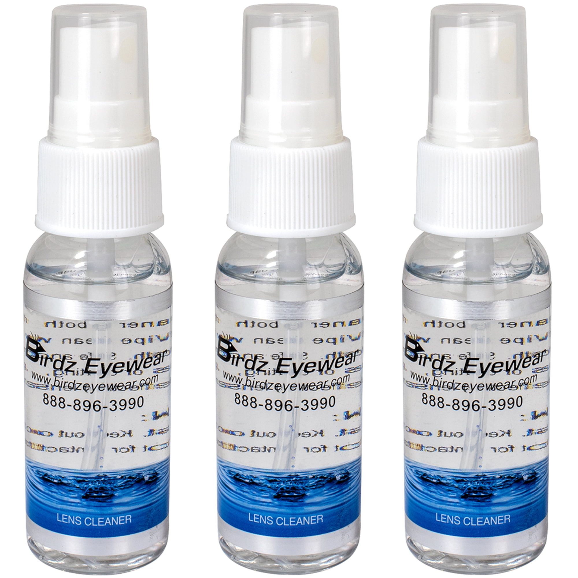 Three Bottles of Birdz Eyewear Amazing Lens Cleaning Spray - Walmart.com