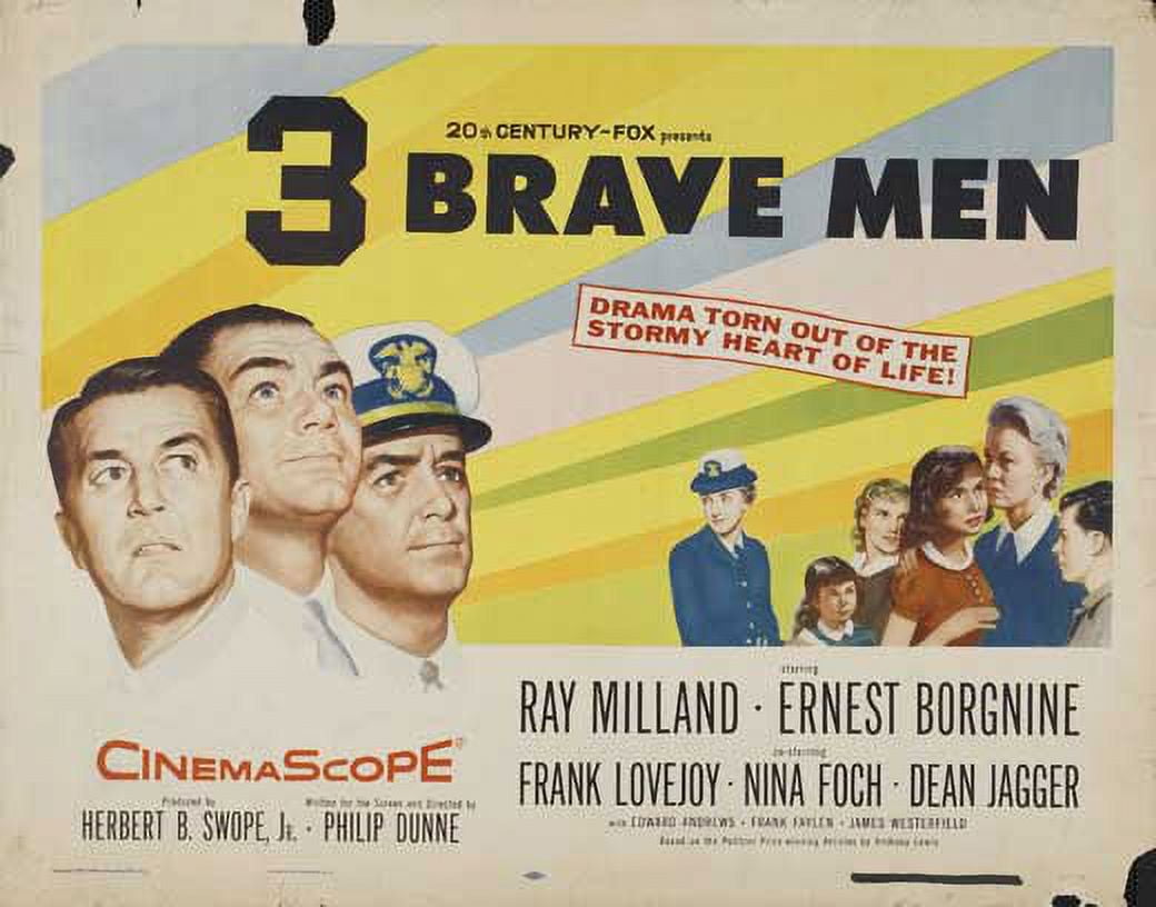 Three Brave Men - movie POSTER (Style A) (22" x 28") (1956) - Walmart.com