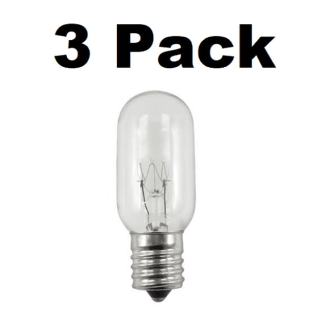 25W Appliance Light Bulbs, T8 Clear 25 Watt 130 Volt E17 Intermediate ...