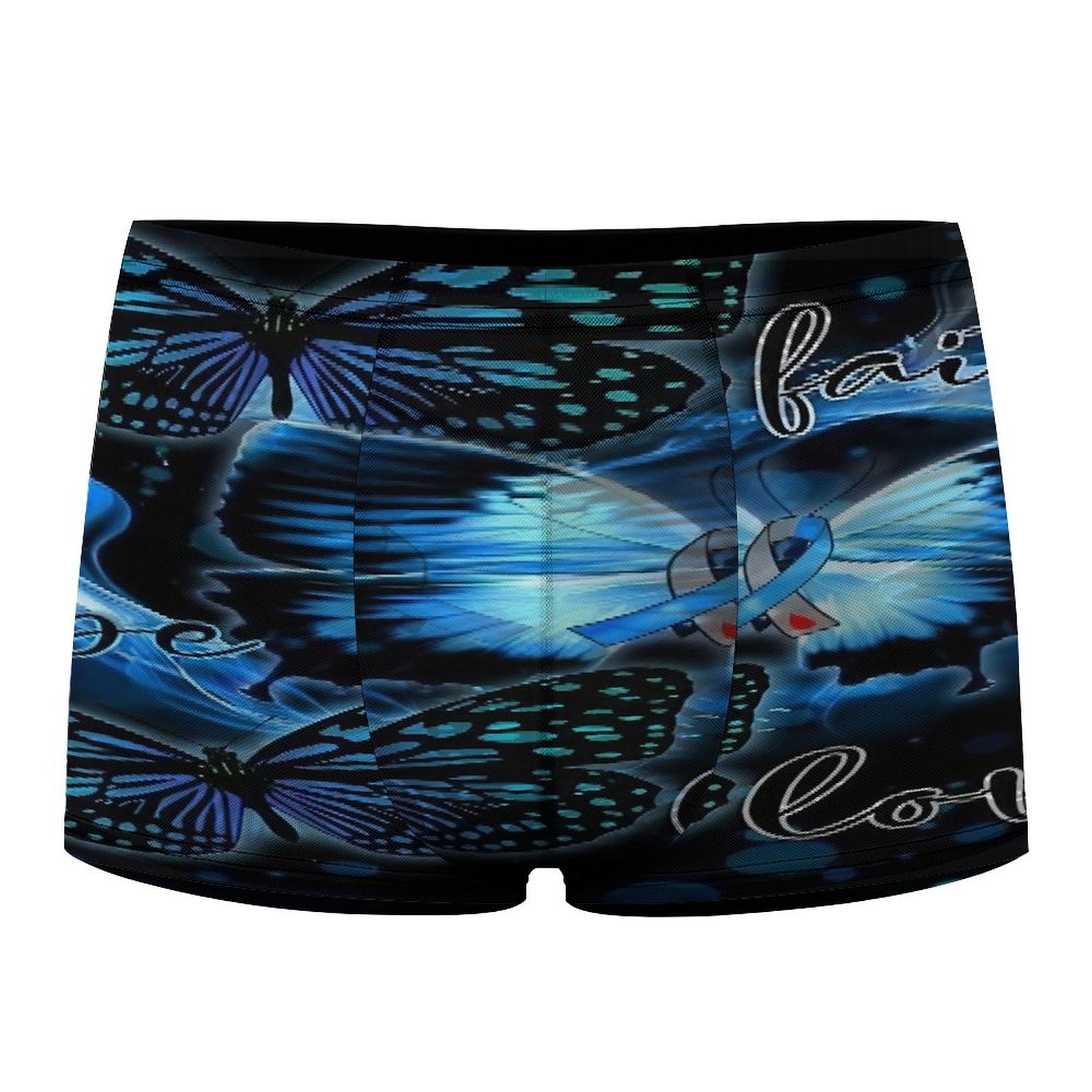 Three Butterfly Faith, Hope & Love Men's Mesh Boxer Briefs Cooling ...