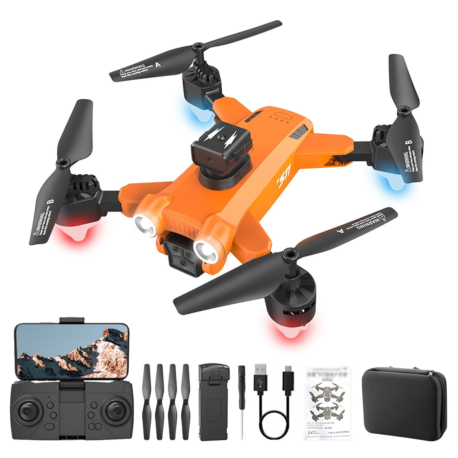 Three Camera Remote Control Airplane Camera HD Aerial Photography WiFi ...
