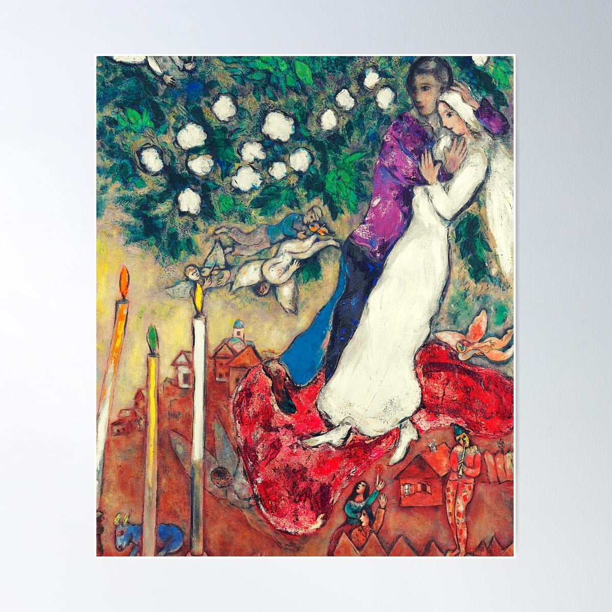 The Three Candles, 1938 - 1940 Marc Chagall Paintings Marc Chagall ...