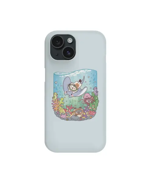 Three Cats Diving Under Sea Phone Case for iPhone 16 15 14 13 12 11 Pro ...