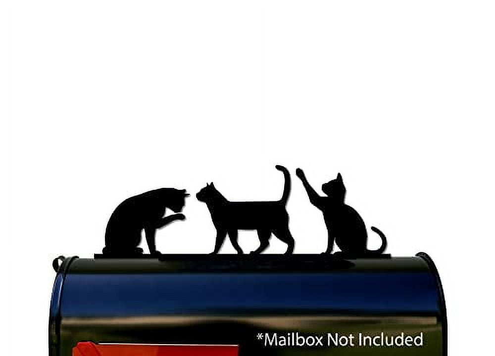 Three Cats Metal Mailbox Topper/Sign - Hardware Included - Walmart.com