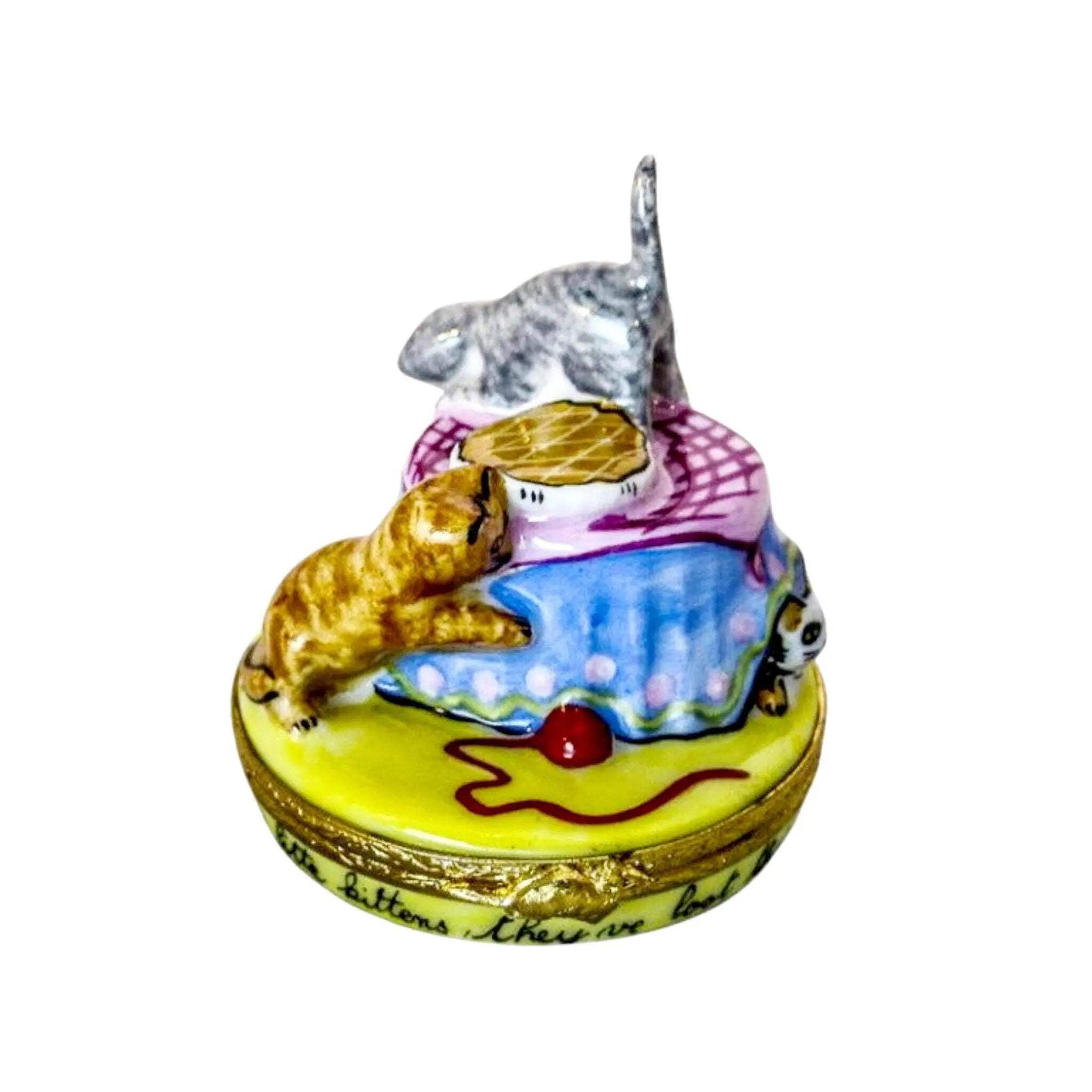 Three Cats Playing Limoges Box Porcelain Figurine - Walmart.com