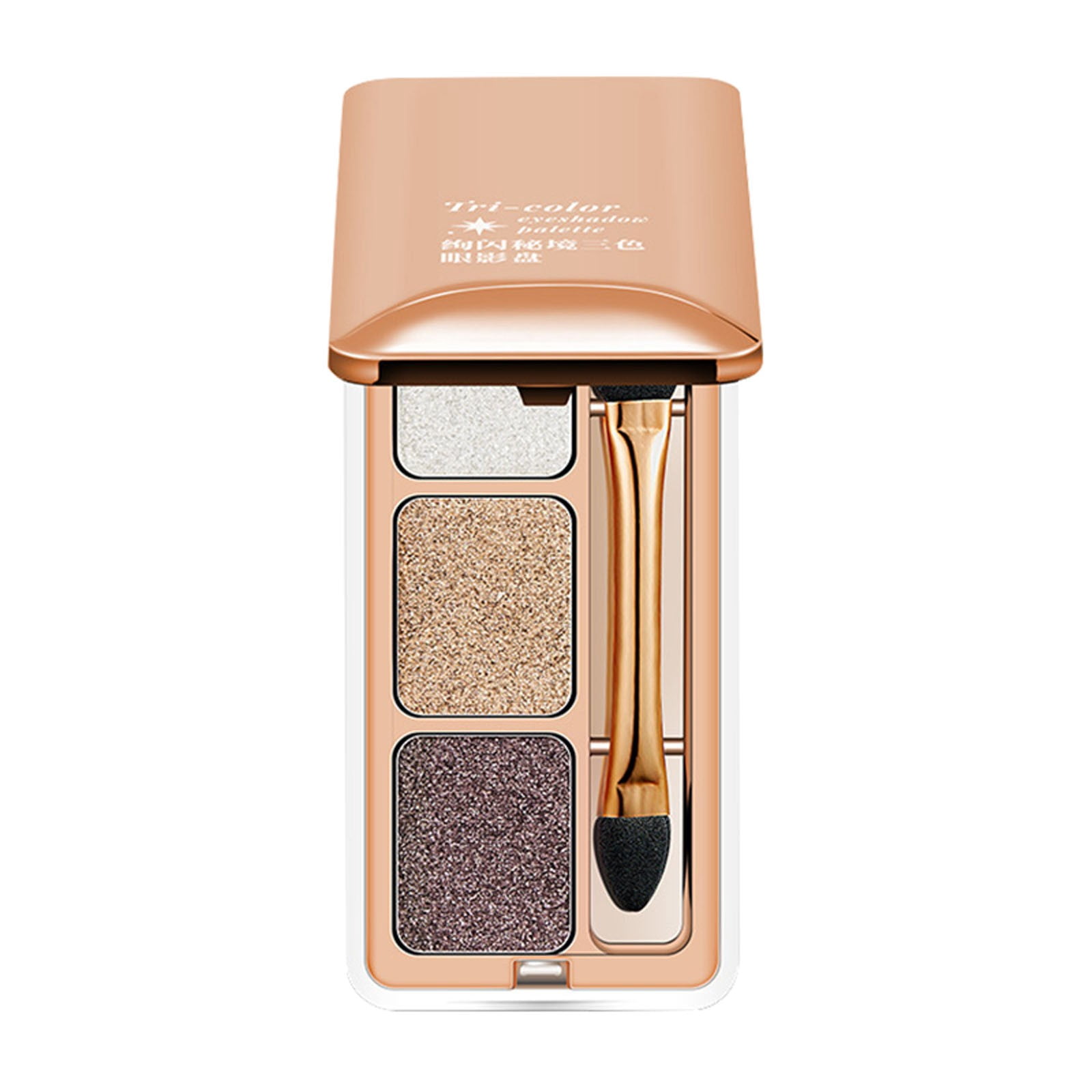 Three Color Eyeshadow Earth Color Daily Makeup Glitter Bright Small ...