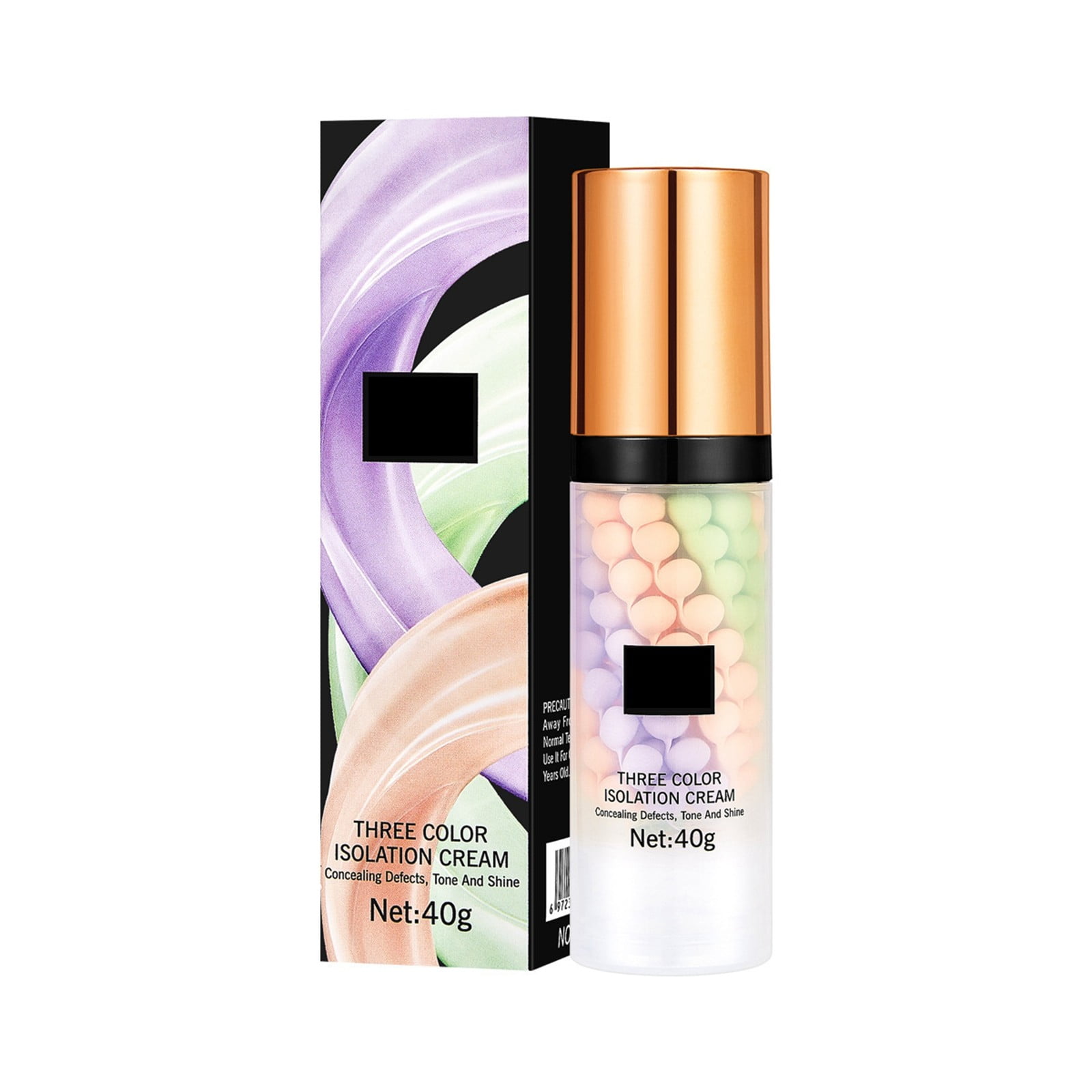 Three Color Isolation Cream Concealing Defects, Tone And Shine 40G ...