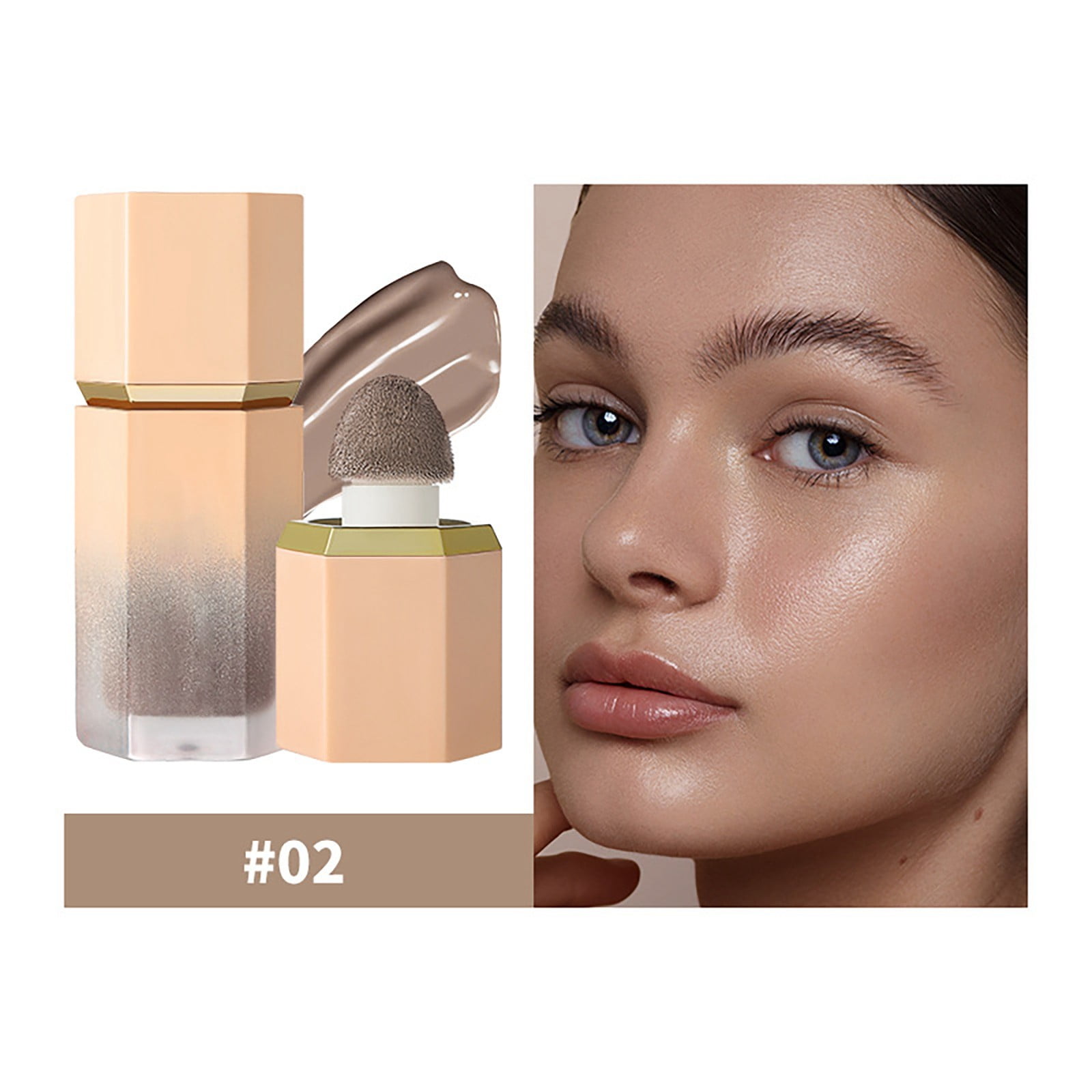 Three Color Liquid Contouring Foundation For Deepening Facial And ...