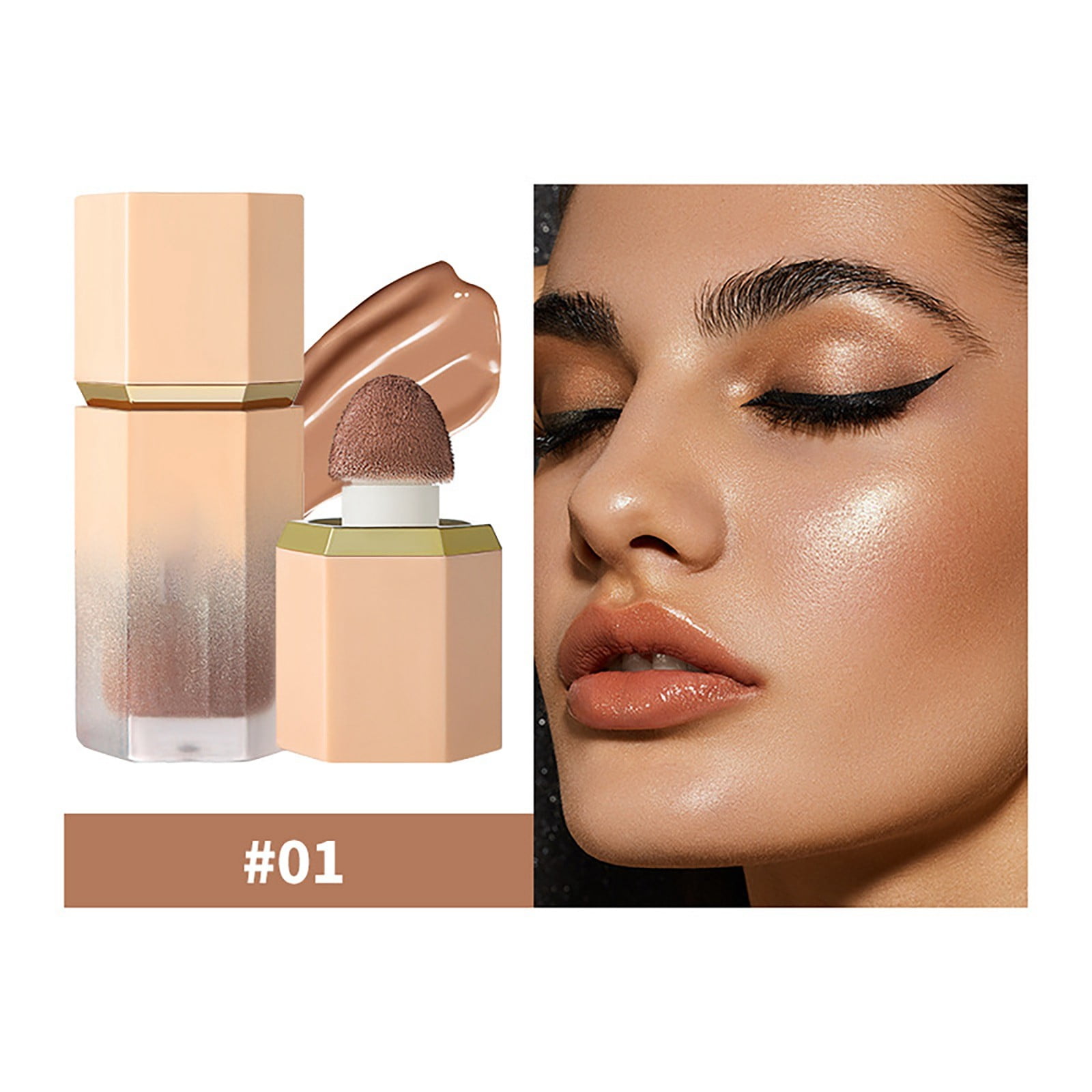 Three Color Liquid Contouring Foundation For Deepening Facial And ...