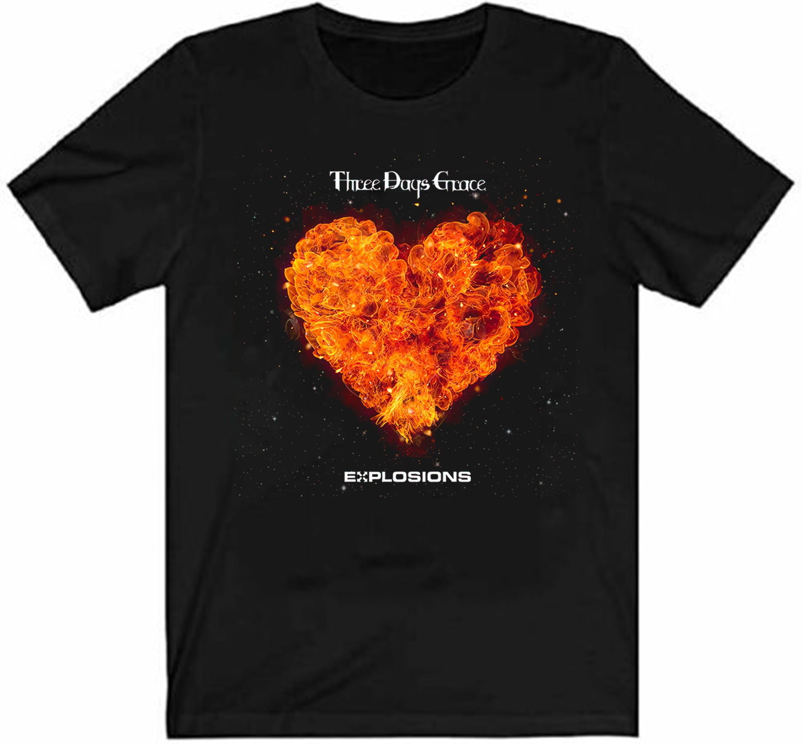 Three Days Grace EXPLOSIONS Black T Shirt Size S M L 234XL HN1417 ...