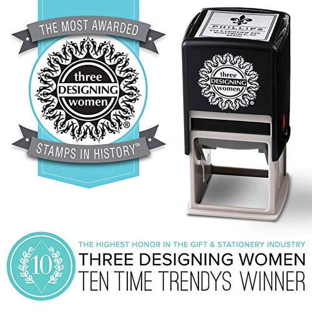 Three Designing Women Custom Designer Address Self-Inking Stamp ...