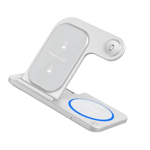 Three Device Fast Charges Aluminum Stand Simultaneous Power Upgrades ...
